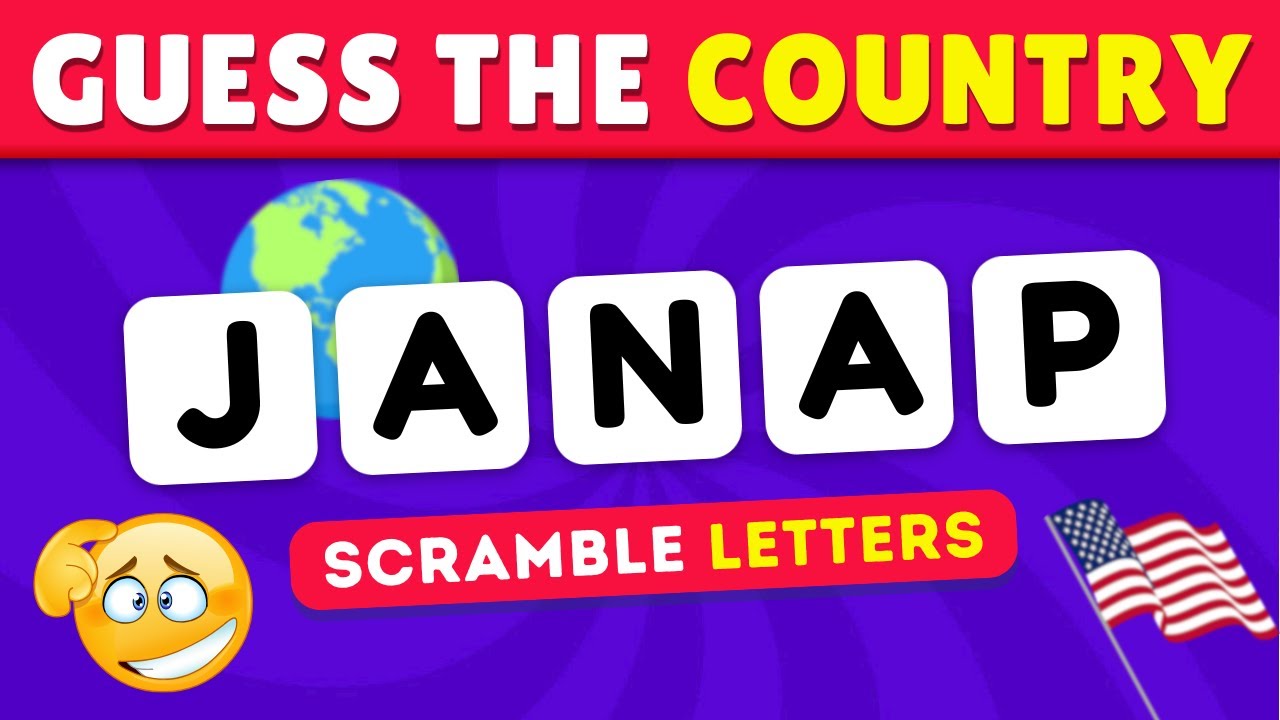 Can You Really Guess The Country by Scrambled Letters? - YouTube