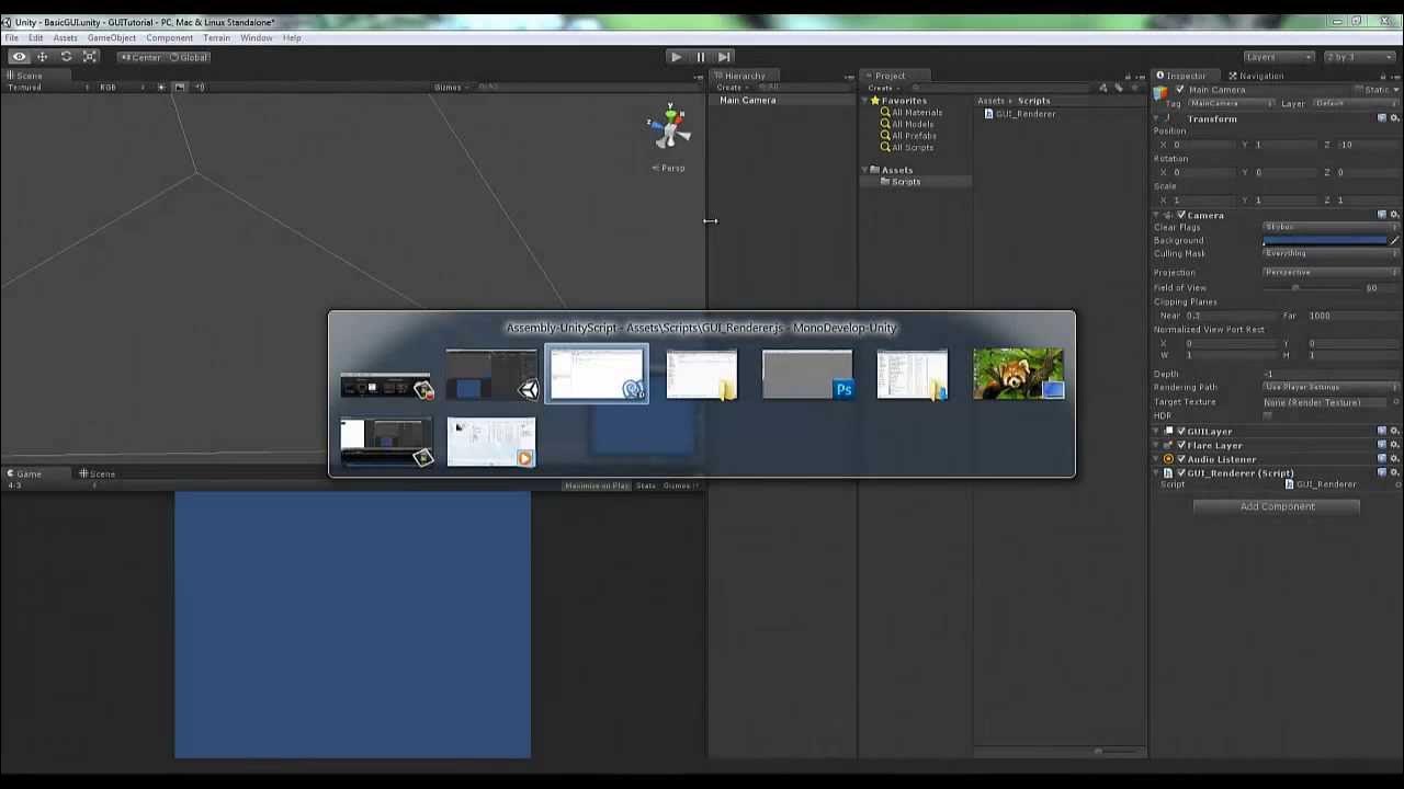 Unity3D Basic GUI Elements Tutorial - YouTube