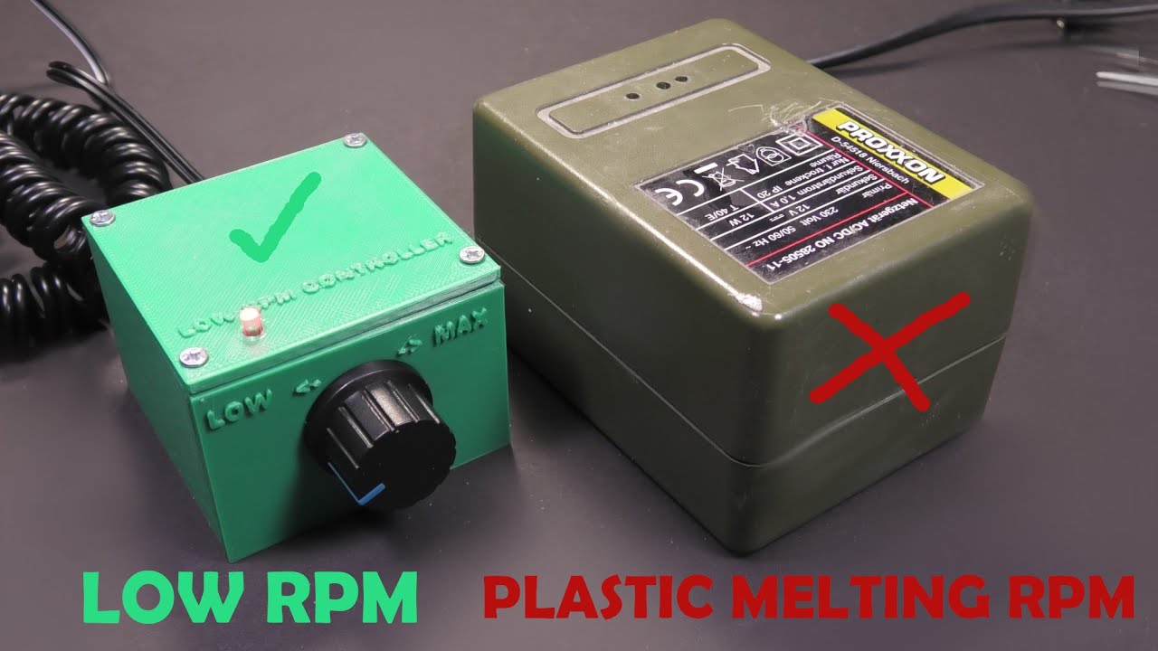 DIY Low RPM Controller - Proxxon Micromot 12V Upgrade - Homemade - YouTube