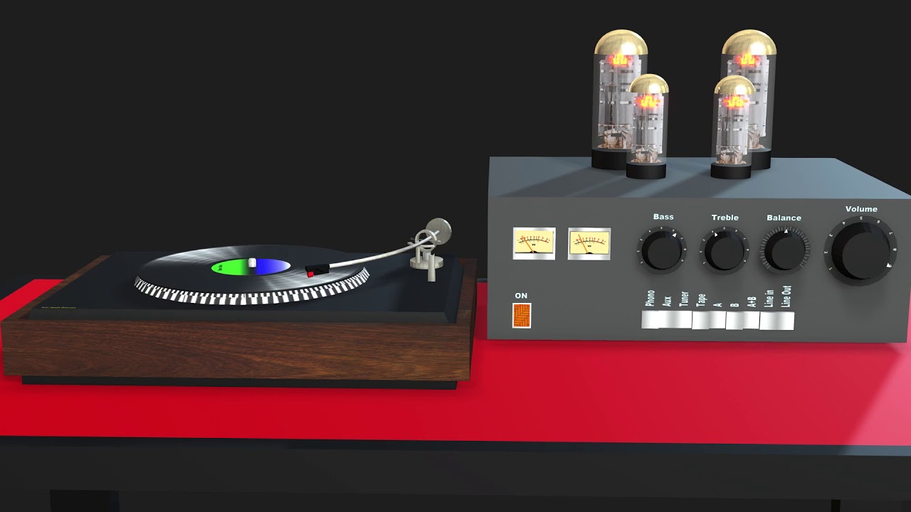 Valve Amp and Turntable - YouTube