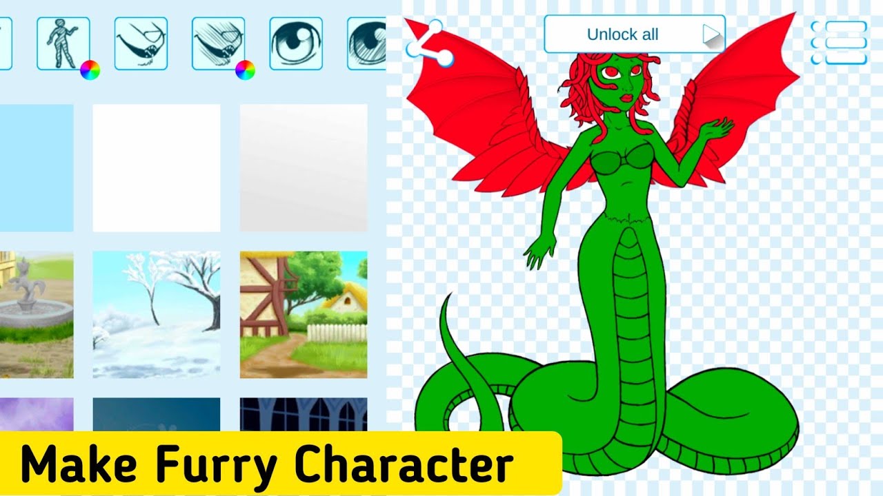 How To Make Cartoon Furry Character - YouTube