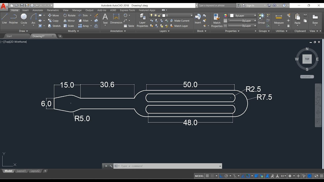 AutoCAD Tutorial - How to Make Screw Driver - YouTube