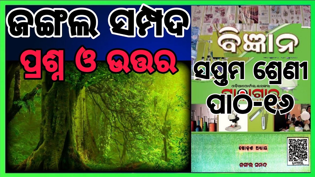 class 7 science chapter 16 question answer odia medium ଜଙ୍ଗଲ ସମ୍ପଦ # ...