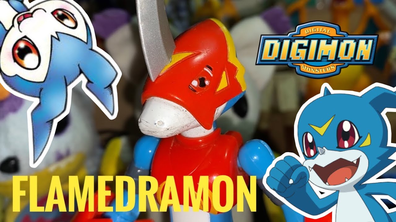 FLAMEDRAMON Digimon 02 Este digimon se transforma en un DIGIHUEVO - YouTube