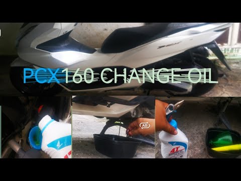 PCX 160|Change OiL|DiY|Scooter Oil Fully Synthetic| - YouTube