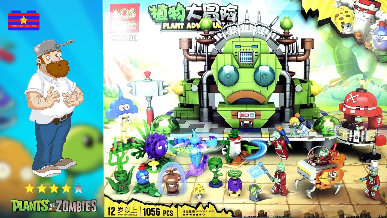 Lego Plants vs Zombies: Castle Ruins Battle Brick Set Unboxing ...