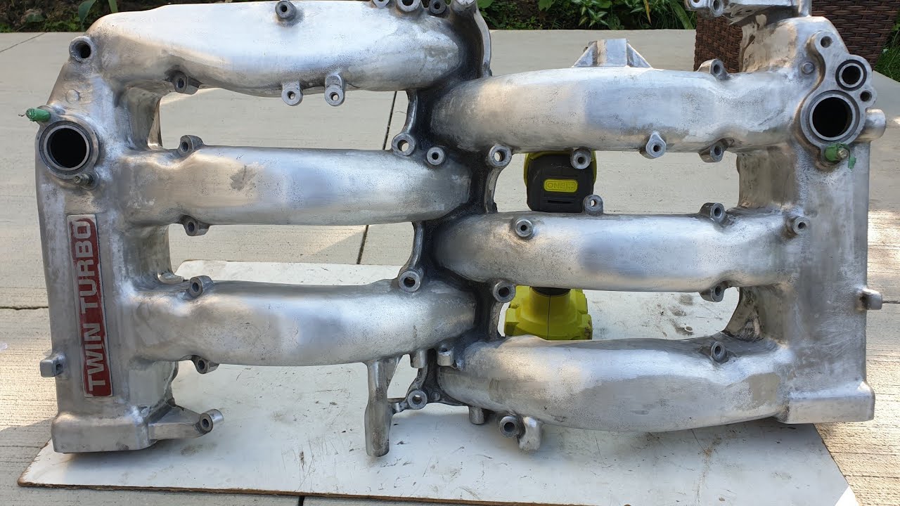 Nissan 300zx Intake Plenum Polishing Project Part One. #300zx #Plenum ...