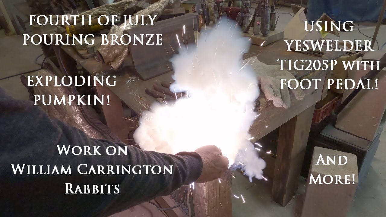 July 4, 2023 - FOURTH OF JULY POURING BRONZE! EXPLODING PUMPKIN! Work ...