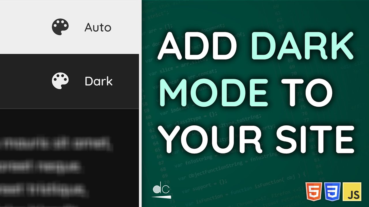 How To Add Dark Mode To Your Web Apps And Sites HTML CSS How To Add Dark Mode To Your Web Apps And Sites HTML CSS