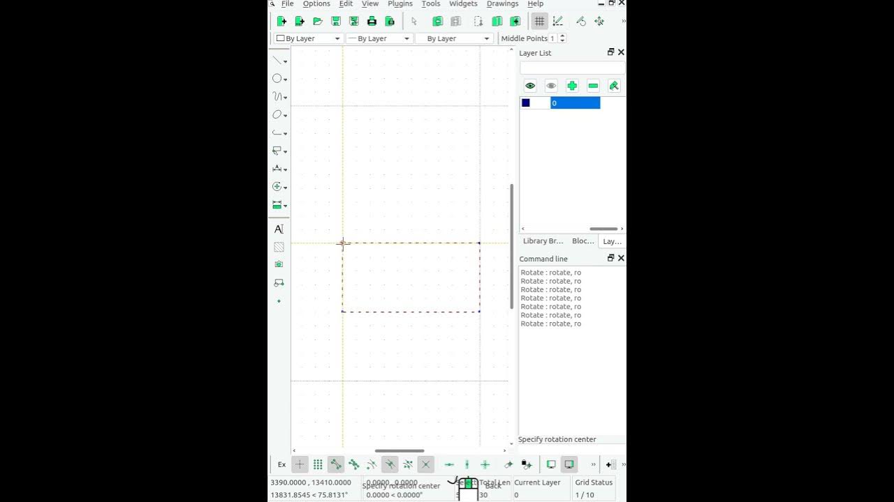 #Shorts Rotate an Object - Librecad - YouTube