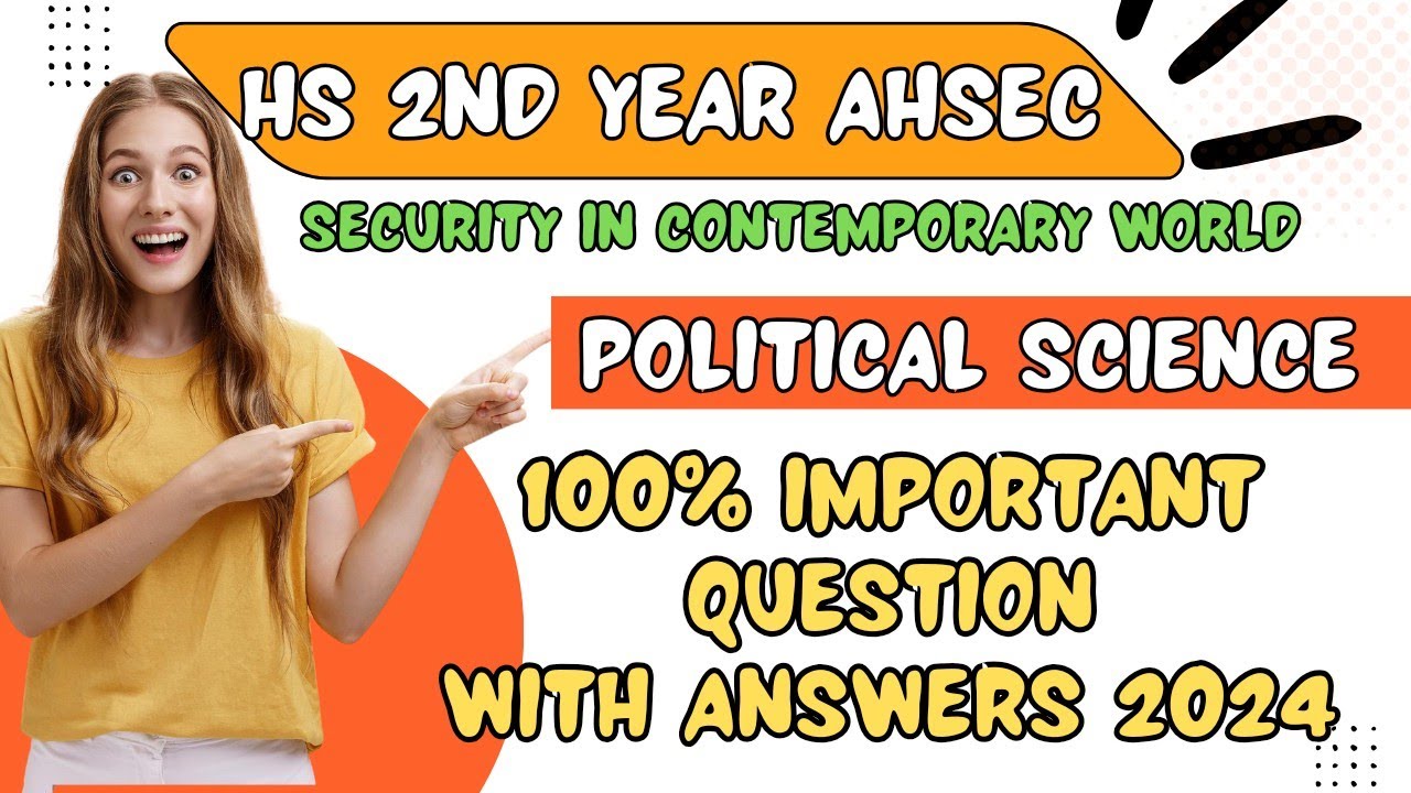 hs 2nd year political science common question answer 2024| Important ...