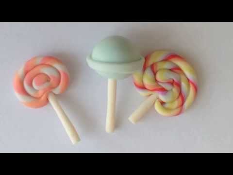 Lollipop Tutorial (Polymer Clay) - YouTube