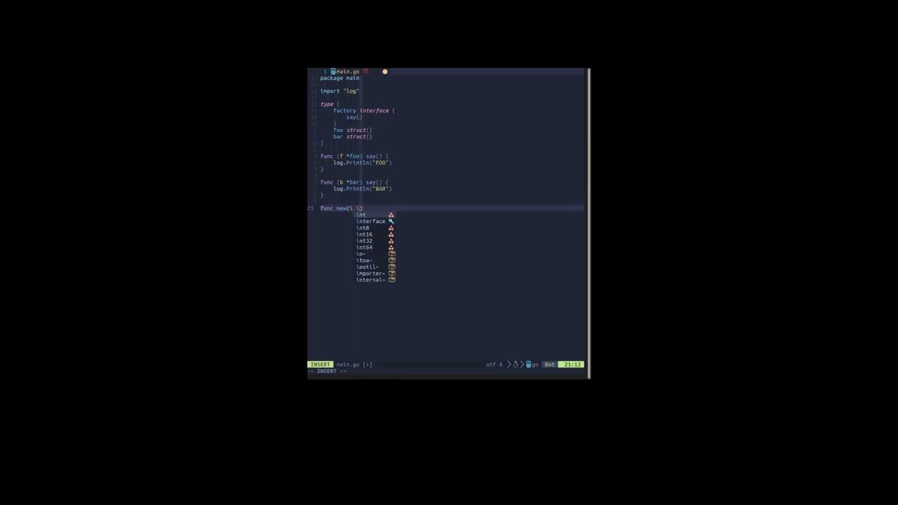 golang factory - YouTube