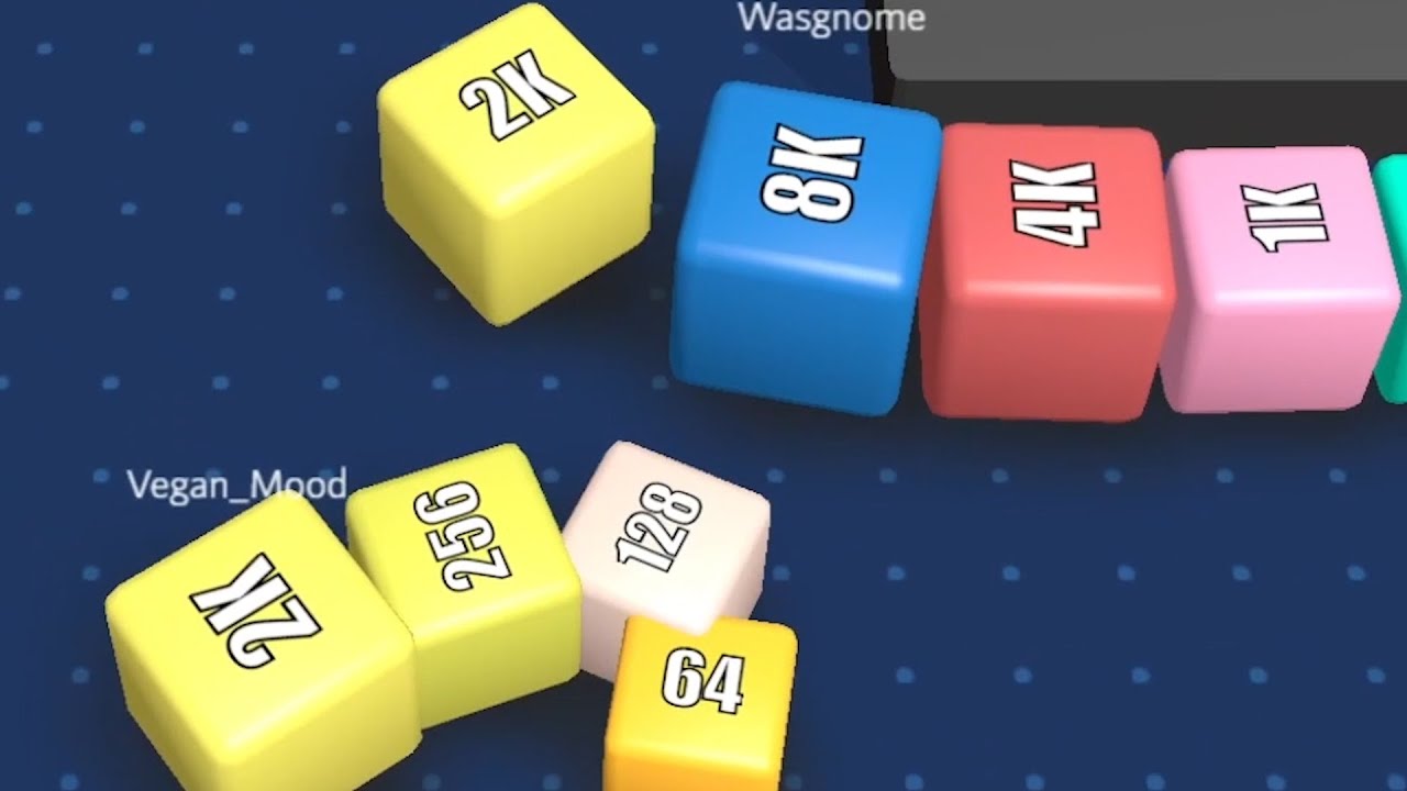 Cubes 2048 io - ax Level Gameplay Free game 598764321 - YouTube