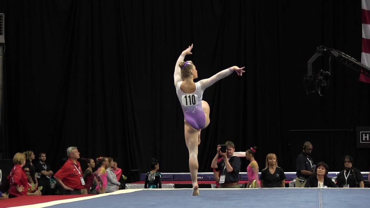 Emily Gaskins - Floor Exercise - 2016 P&G Gymnastics Championships – Sr ...