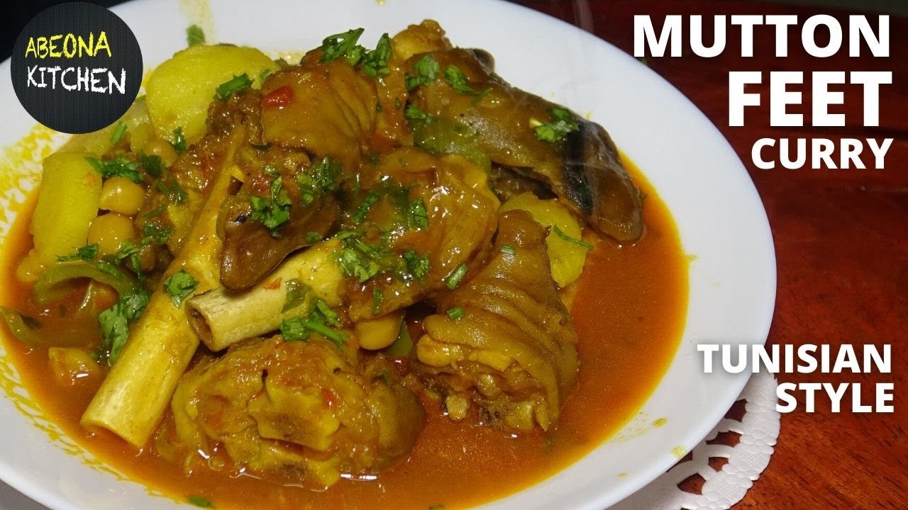 MUTTON FEET CURRY - TUNISIAN STYLE. KAWARAA / PAYA. - YouTube