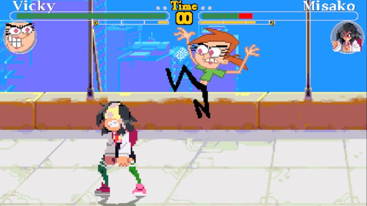 ShimMUGEN girl wedgie match 12: Misako's wedgies and pantsing ...