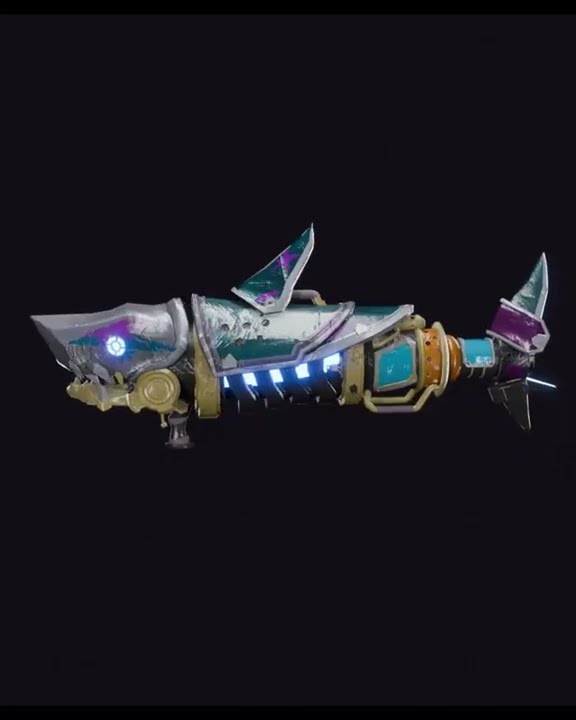 3D modelling jinx shark gun study. #3dmodeling #blender #3d #arcane # ...