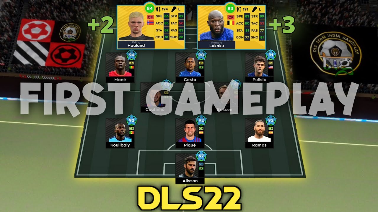 DLS 22 Erling Haaland & Romelu Lukaku Signing and First Gameplay ⚽😍🔥 ...