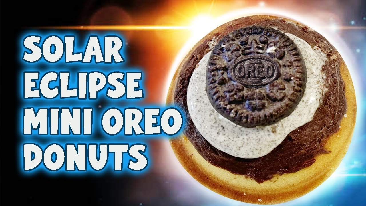 Solar Eclipse Mini Oreo Donuts - YouTube