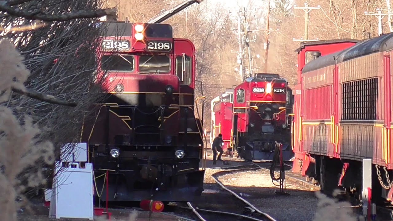 New Hope Railroad 8218 & 2198 and Pennsylvania Northeastern 7010 ...