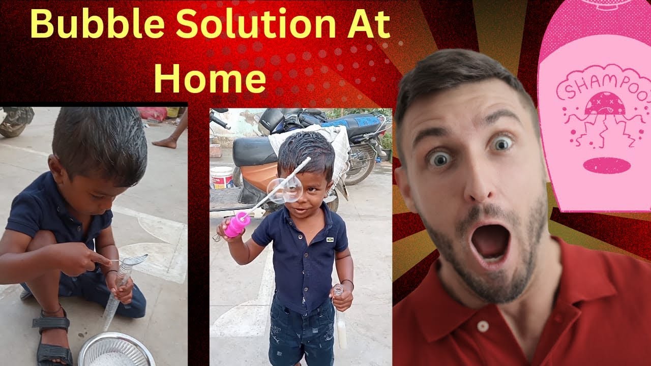 Bubble solutions at home/ how to make bubble solutions at home/ bubble ...