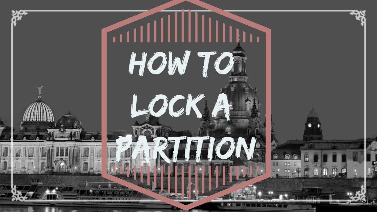 How to lock a partition in pc.. Part 2 - YouTube