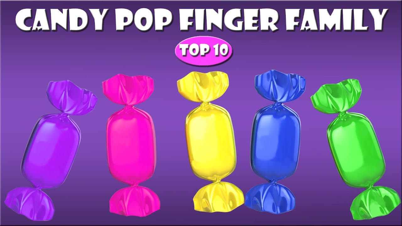 Candy Finger Family Song | Finger Family Nursery Rhymes Lyrics For ...