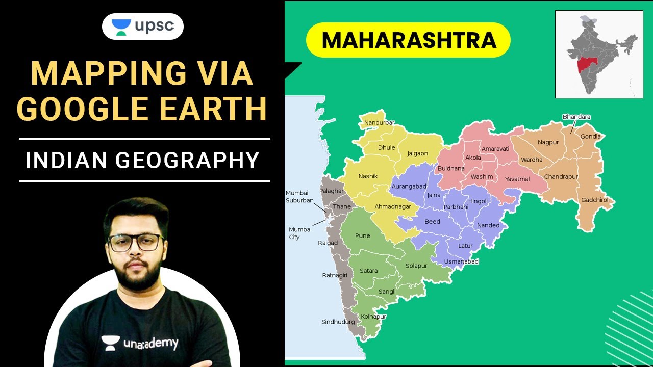 Mapping Via Google Earth - Maharasthra (Indian Geography) by Siddharth ...