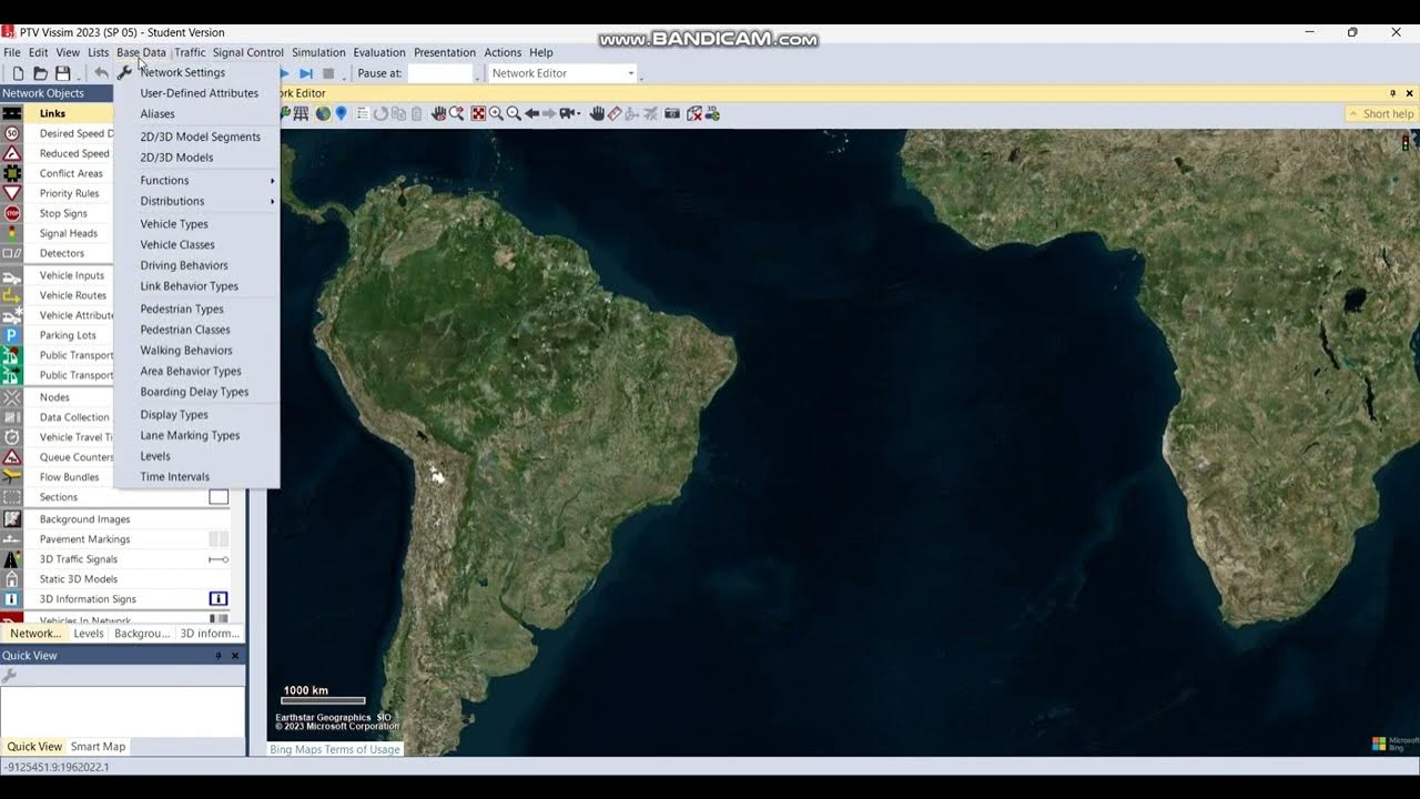 Traffic Planning and Simulations (Part 2 Setting parameters and base units in PTV Vissim) - YouTube