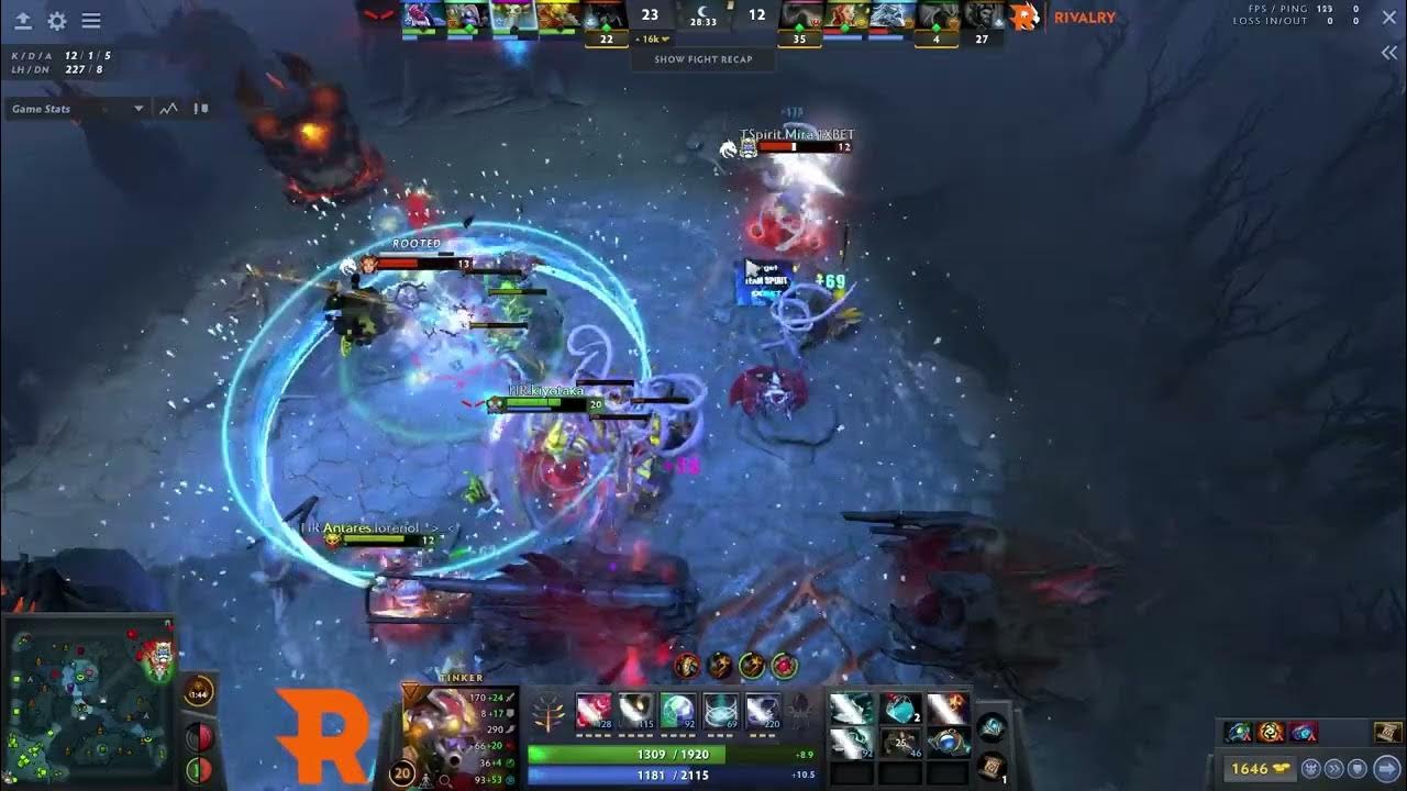 TI10 champs get destroyed by kiyotaka's lazer beams & rockets - YouTube