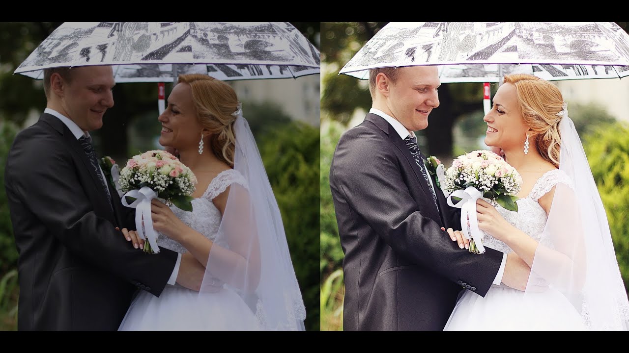Photoshop effects wedding - YouTube