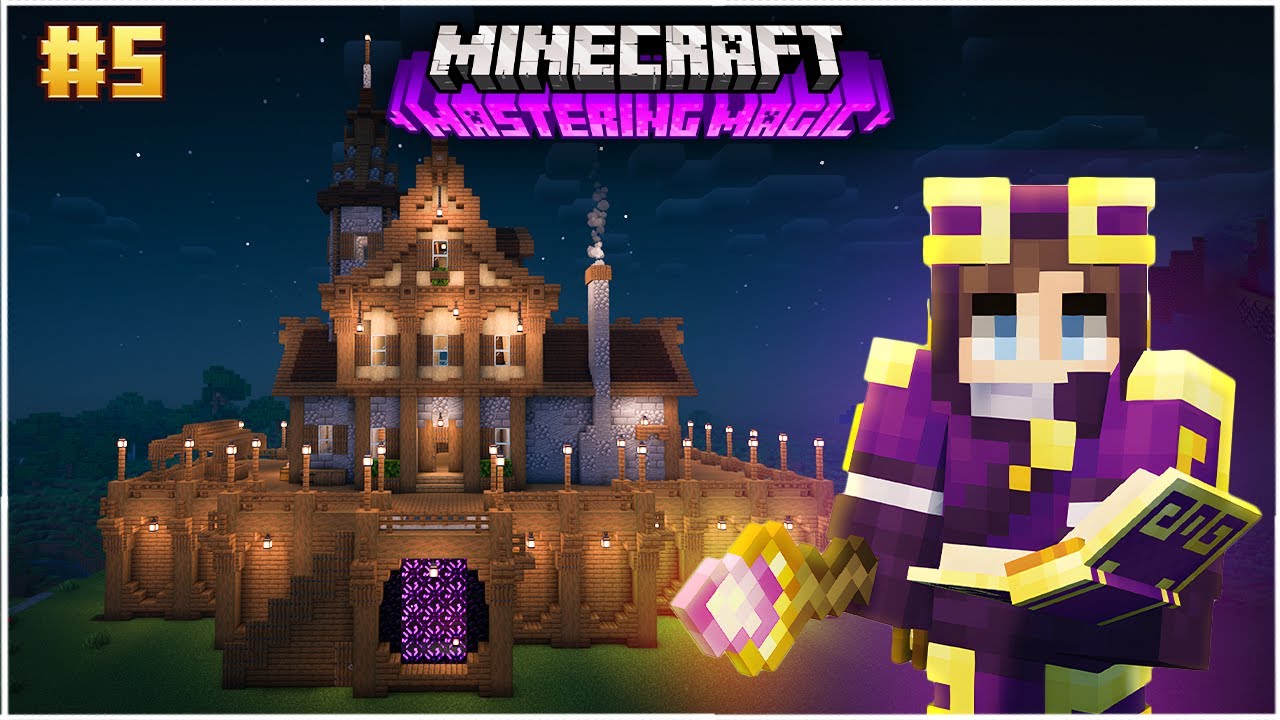 MAGICAL Base ️| Minecraft Mastering Magic #5 | Maddy Telugu Gamer - YouTube