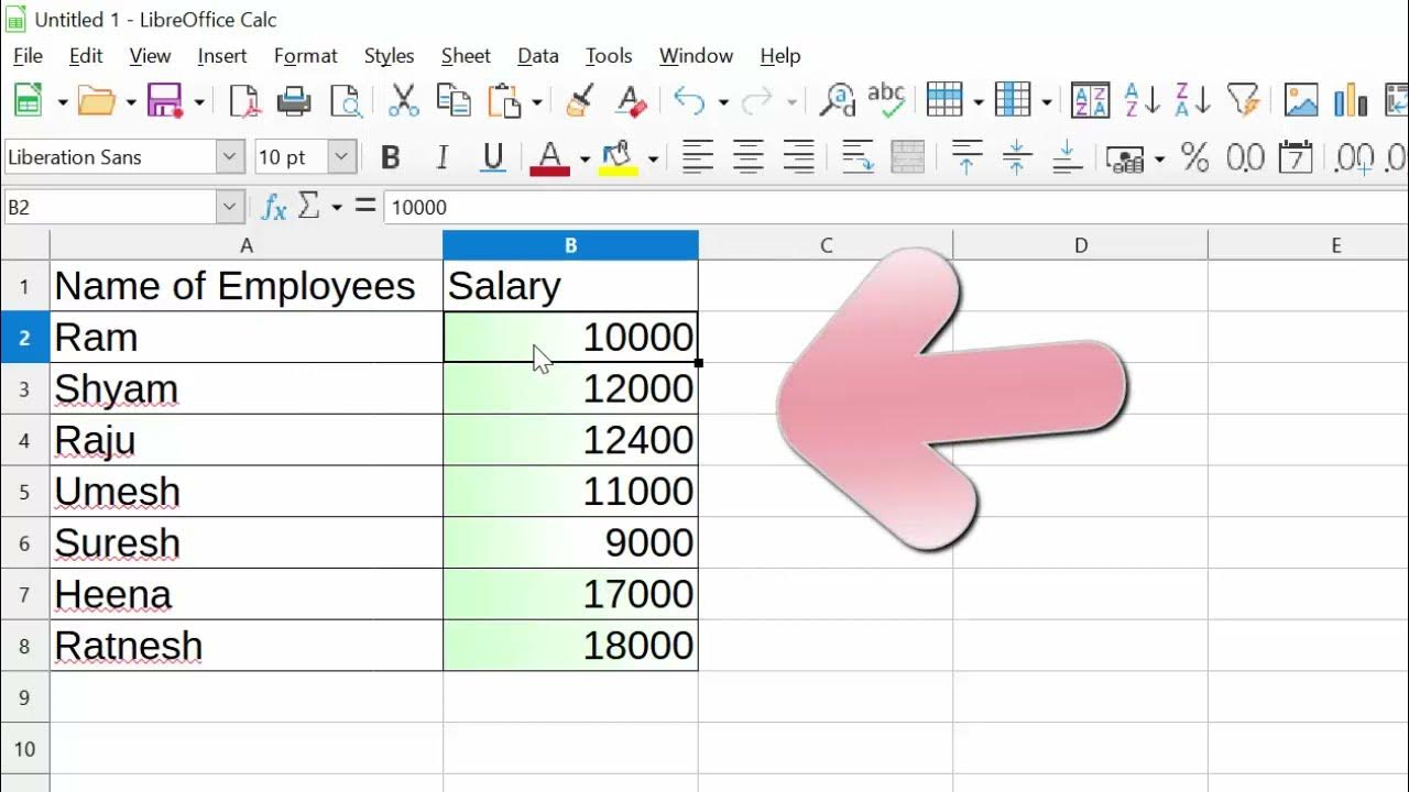 How to Create Data Bars in Libre Calc@COMPUTEREXCELSOLUTION - YouTube