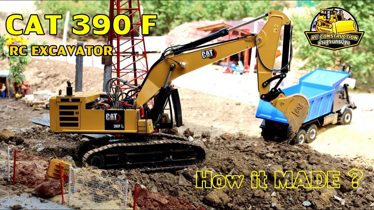 RC Hydraulic Excavator CAT 390F 1:12 Scale 60 Kg !!! How it made. # EP ...