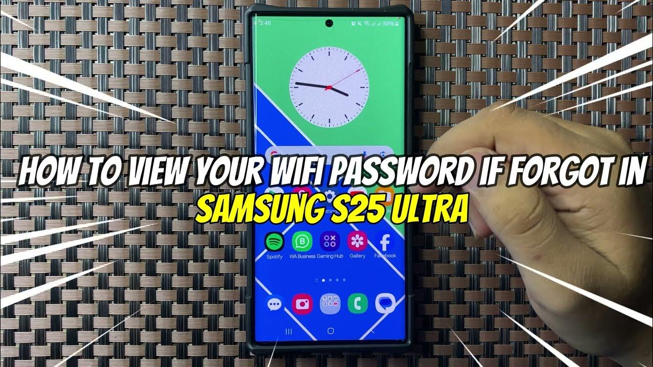 How to View Your WiFi Password if Forgot in Samsung S25 Ultra | Share WiFi Password using QR ...
