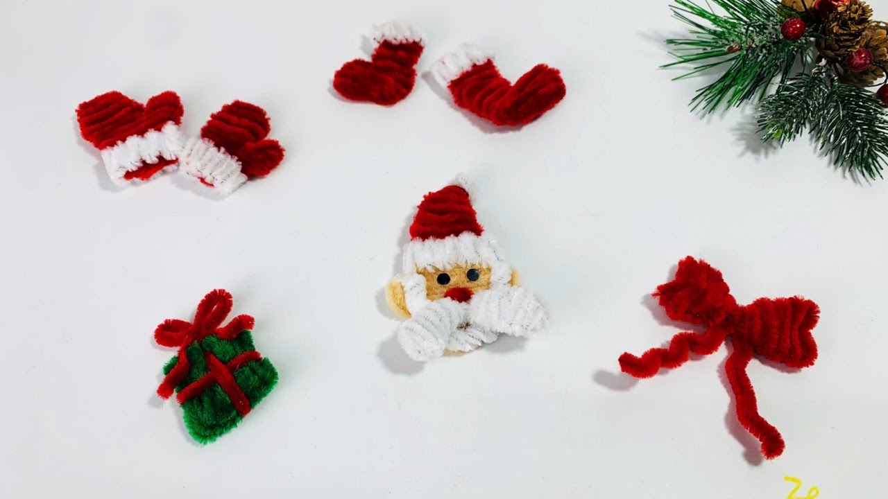 5 basteln mit aus Pfeifenreinigern | Weihnachtsdeko selber machen ...