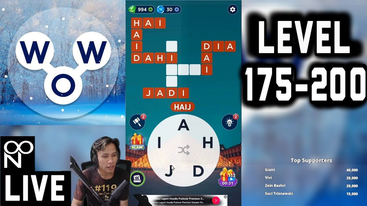 WOW Level 175 sampai 200 | words of wonders - YouTube