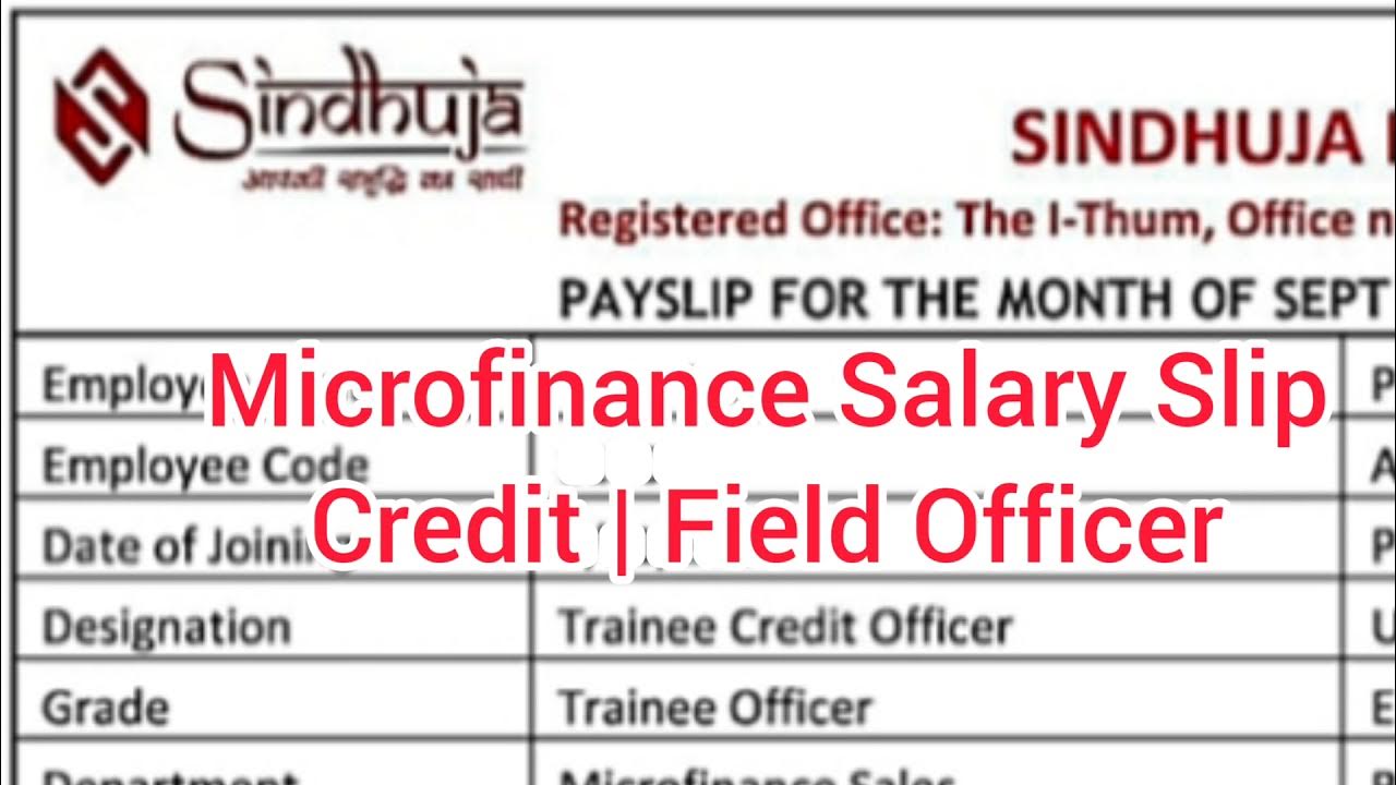 Sindhuja Microfinance Salary Slip Credit Officer Salary In sindhuja-microfinance-salary-slip-credit-officer-salary-in