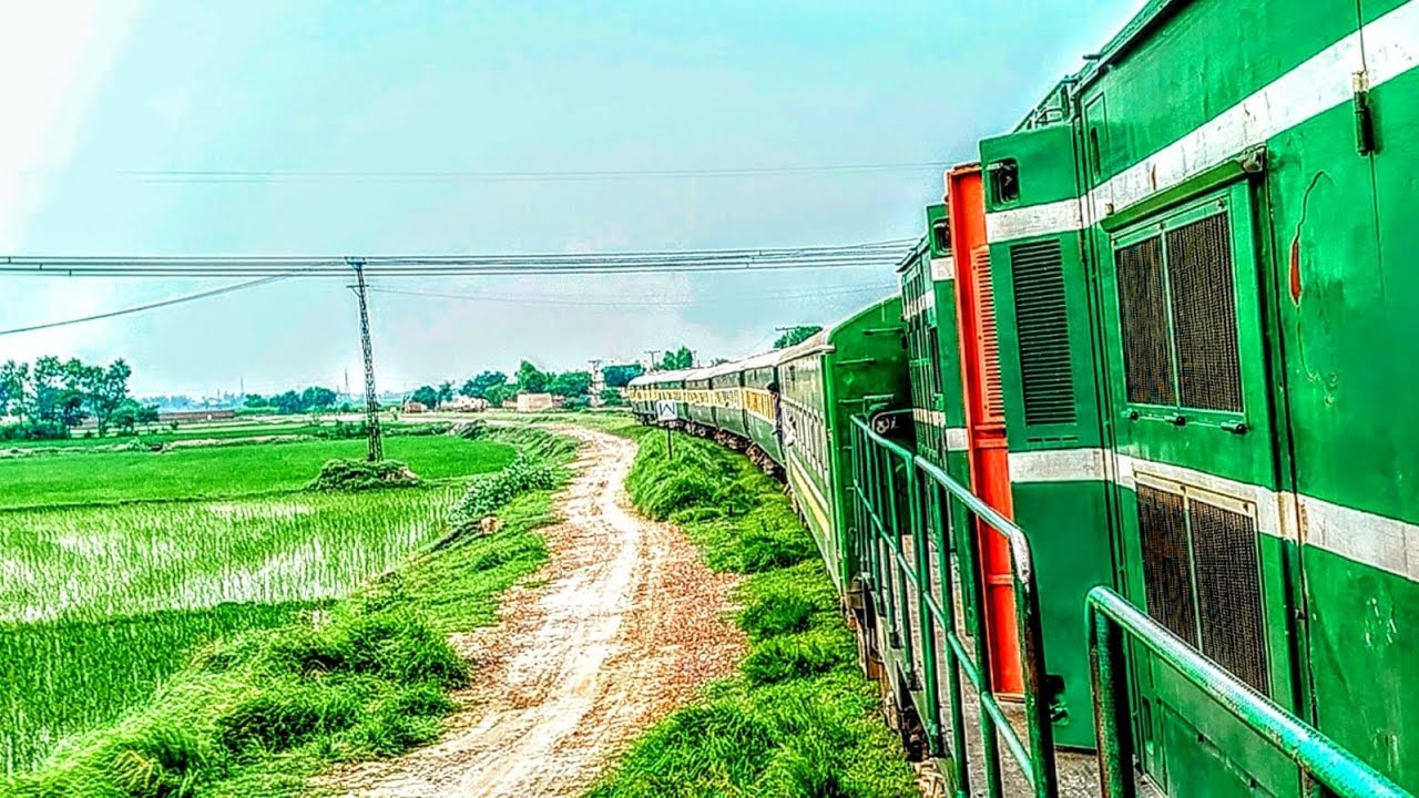 Splendid Train Ride in Pakistan | Lahore to Warburton Train journey by ...