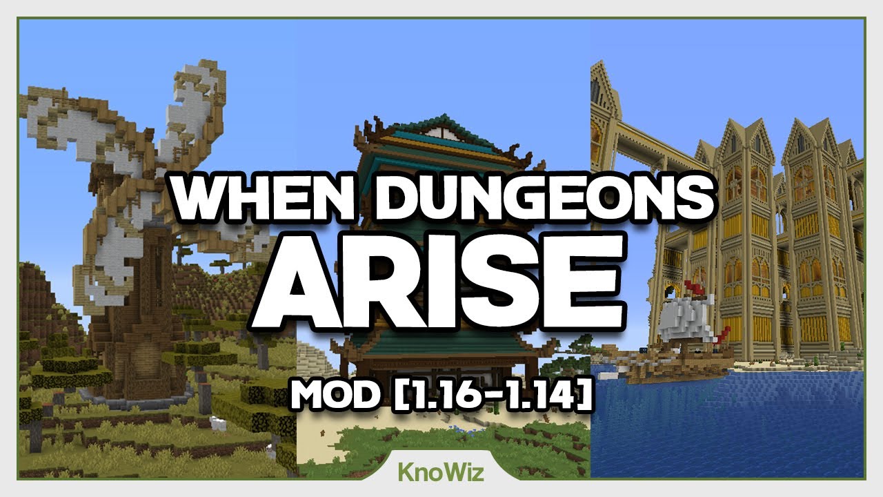 When Dungeons Arise - Présentation de mods Minecraft 1.16 [FR] - YouTube