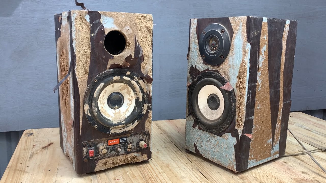 Restore old Japanese Sony speakers | Repair and upgrade speakers ...