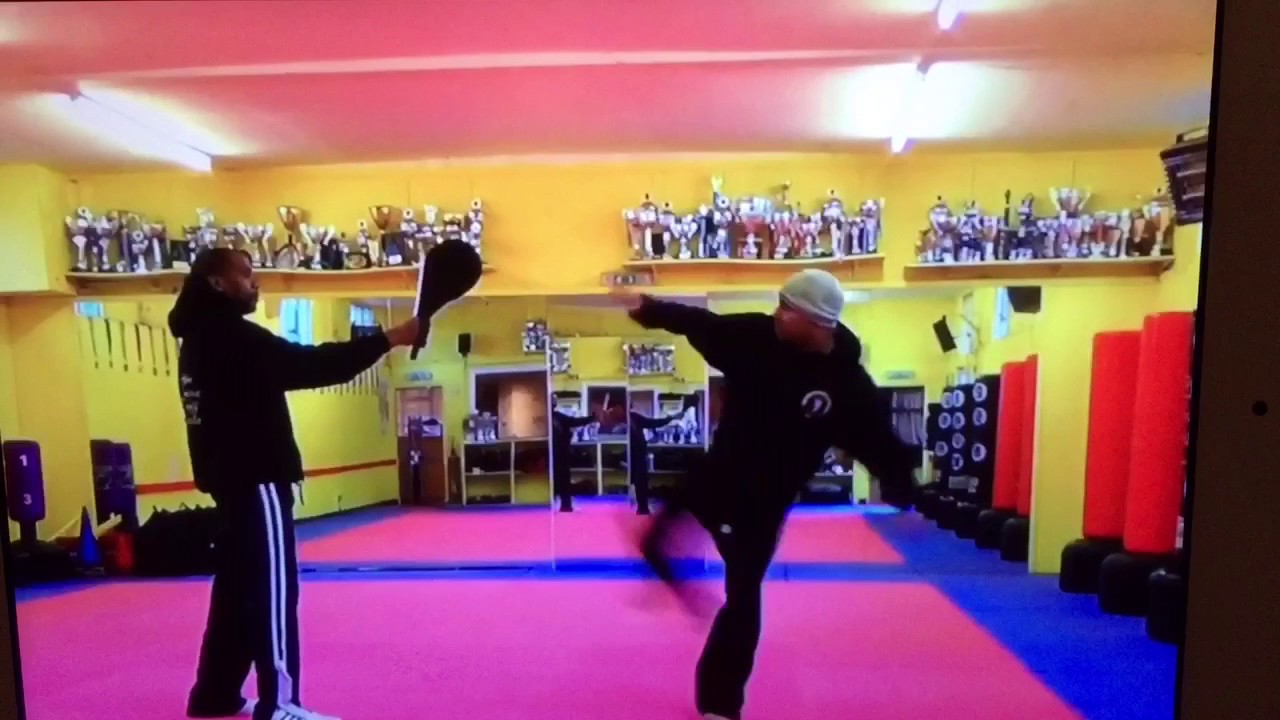 Watford freestyle kickboxing, advanced kicks black belt - YouTube