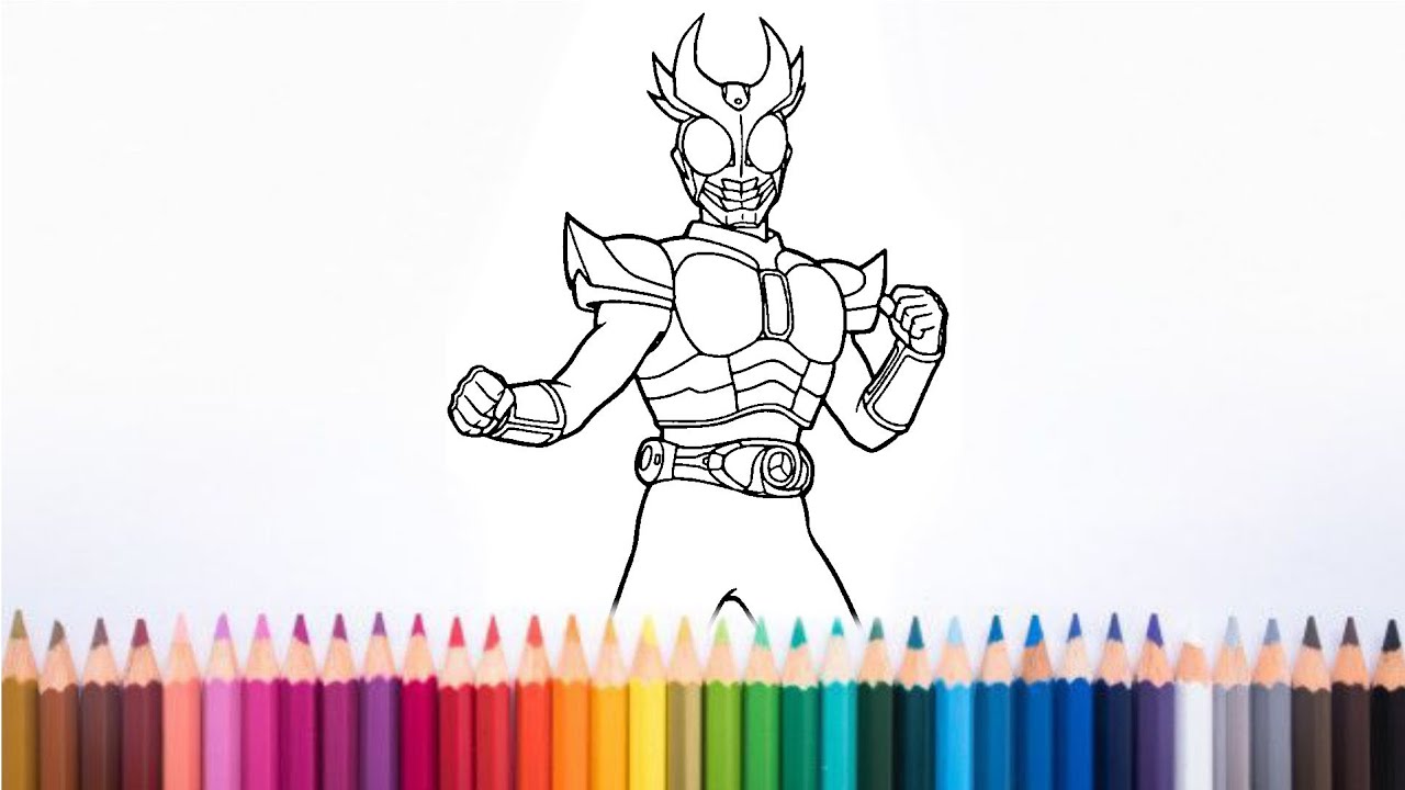 Cara Menggambar Kamen Rider Agito | How to Draw Kamen Rider Agito - YouTube