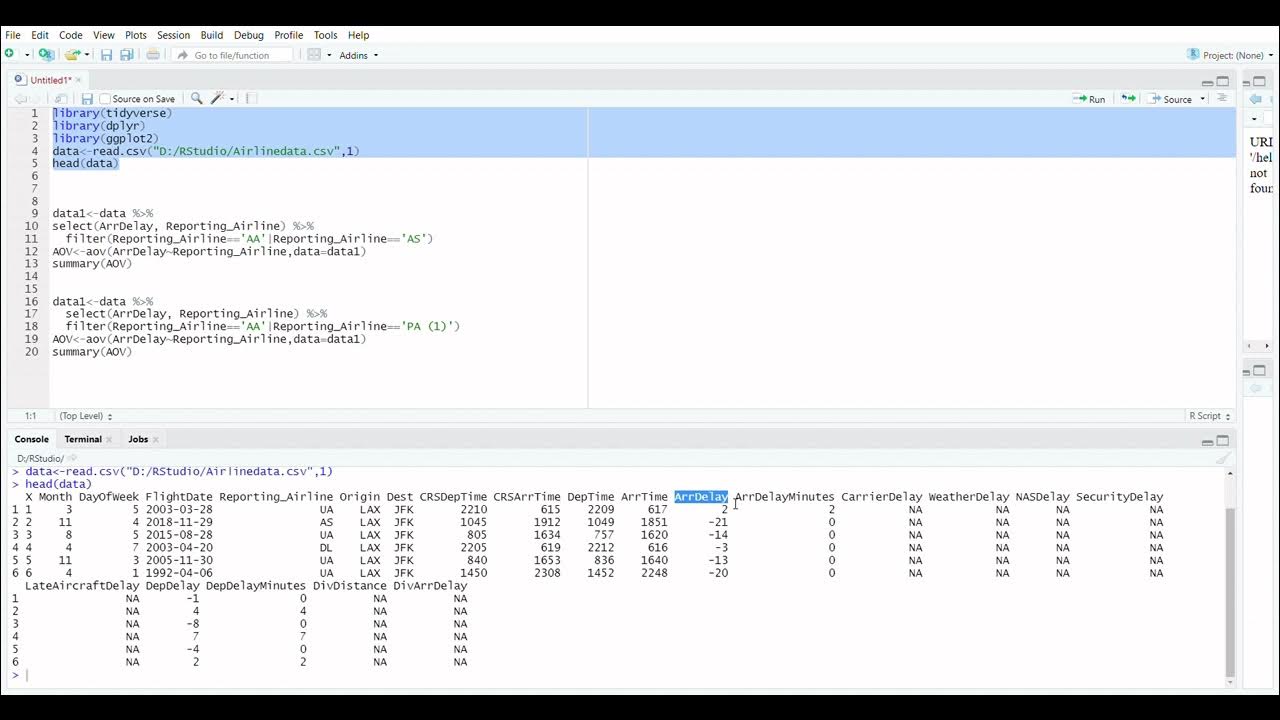 Analysis of Variance in R (ANOVA) - YouTube