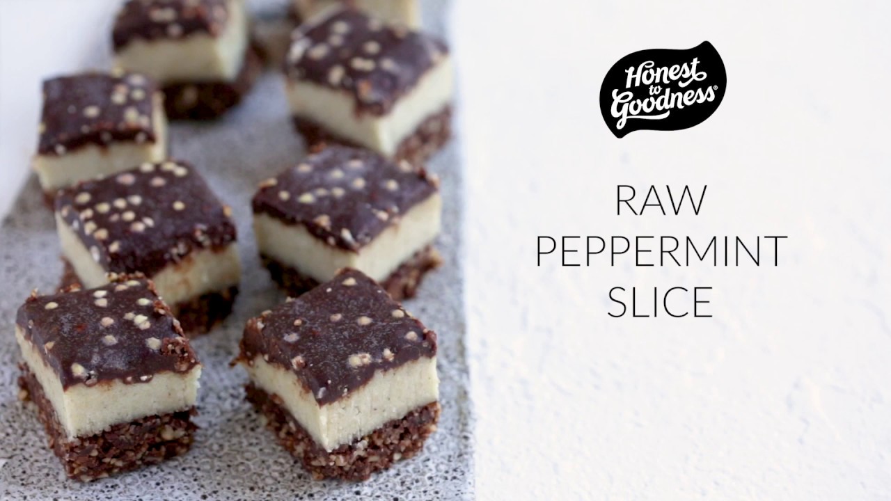 Raw Choc Peppermint Slice - YouTube