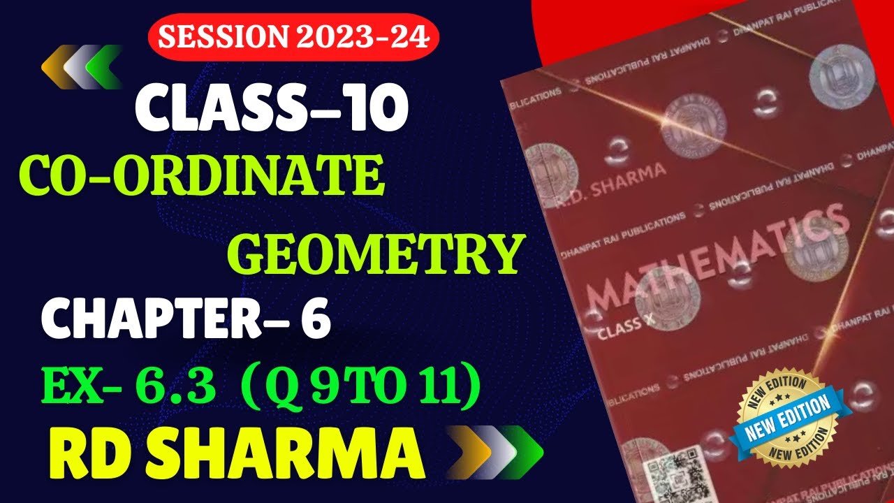 RD Sharma Class 10 Solutions Chapter 6 Coordinate Geometry Ex 6.3 | Q 9 ...