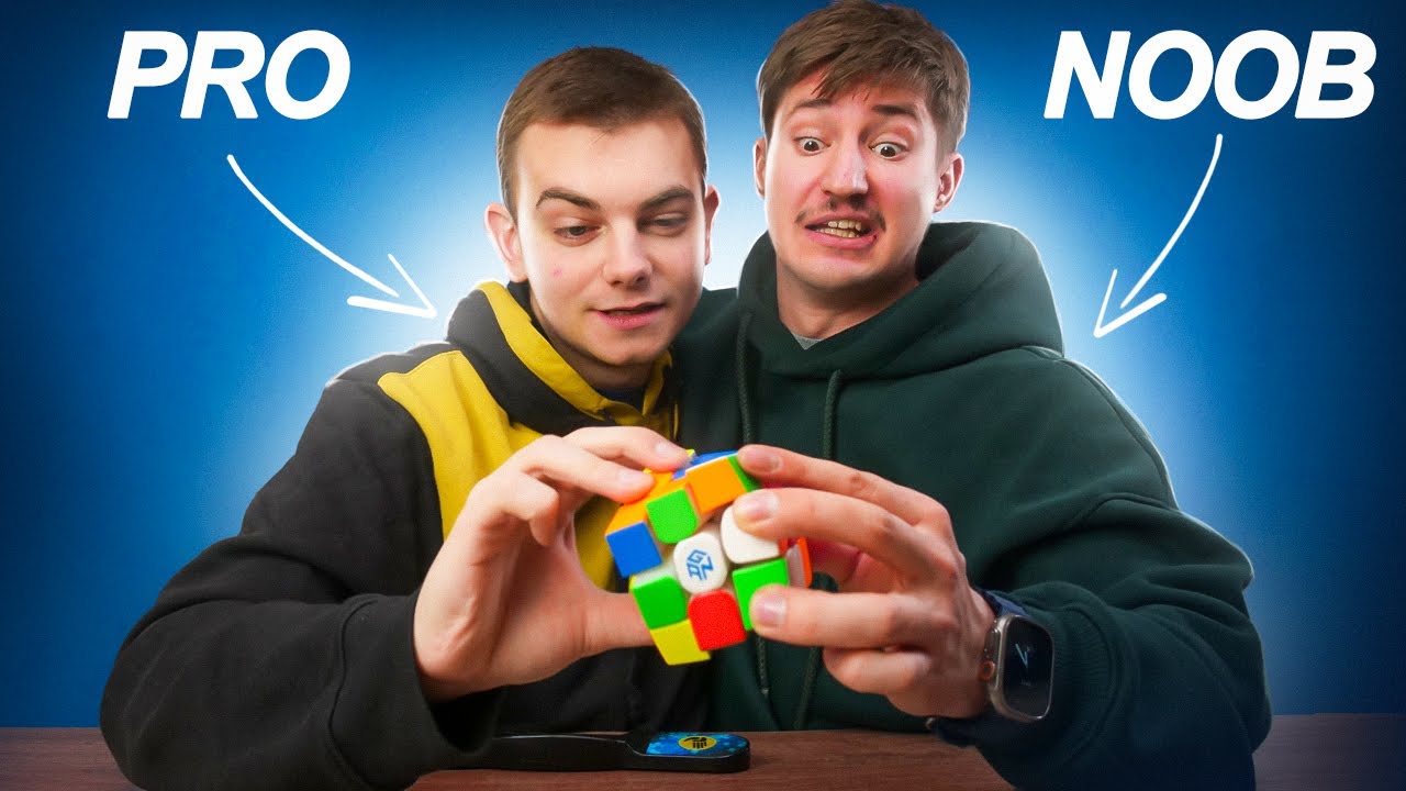 PROFESSIONAL SPEEDCUBER vs NOOB. Rubik’s Cube Challenge - YouTube