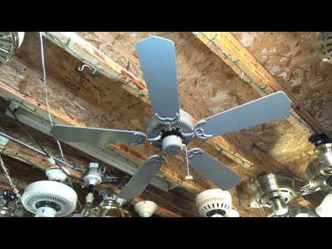 42" Murray Feiss CF50-42" FlushMount Ceiling Fan in Gray - YouTube