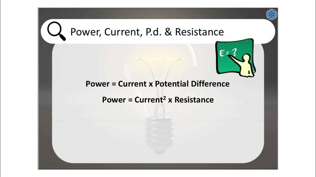 Power Current Potential Difference and Resistance - YouTube